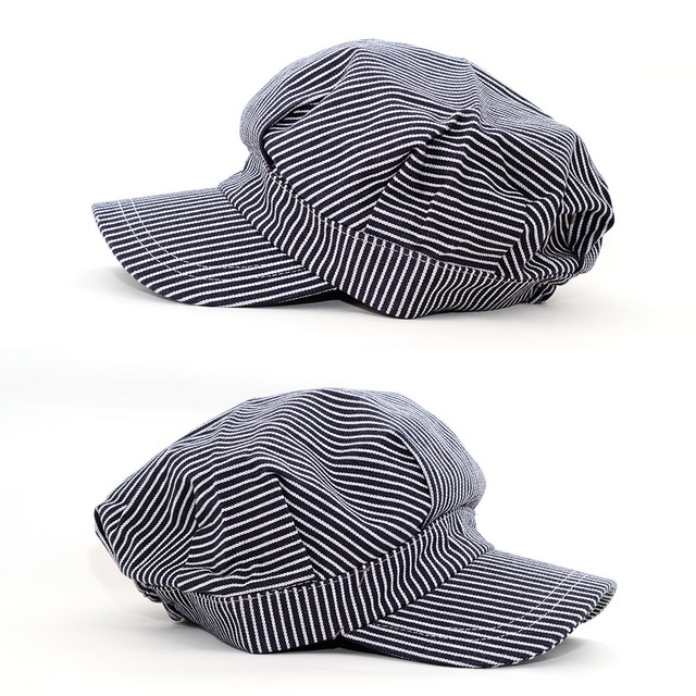 キャスケット 帽子 コブラキャップス cobra caps Engineer Cap Elastic Back ヒッコリーストライプ ENG-O フリーサイズ USA テキサス | 輸入 ...