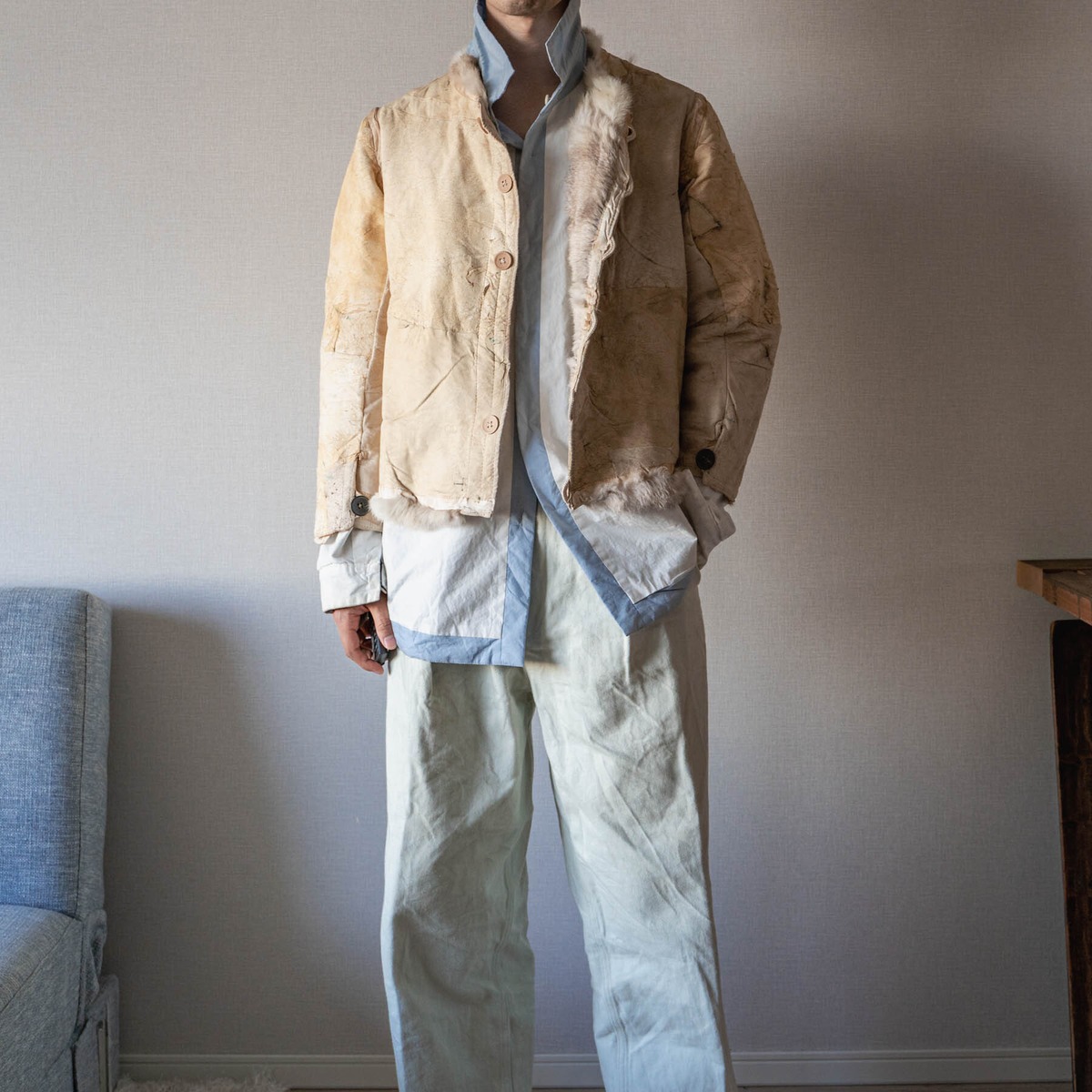 German Military Rabbit-fur Lined Jacket | idéee