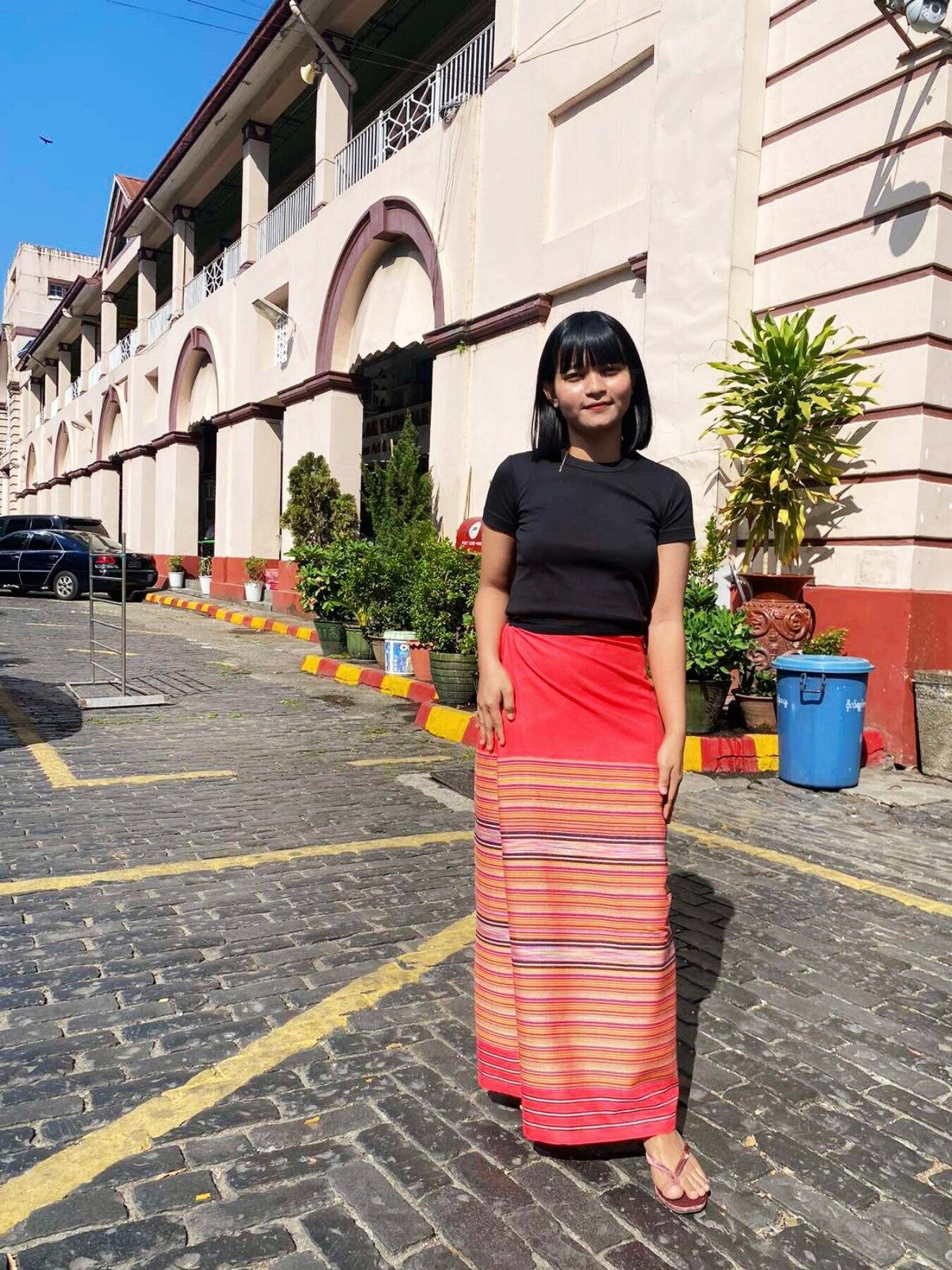 シャンストライプラップロンジー [ Shan Stripe Wrap Longyi ] | Pay ID