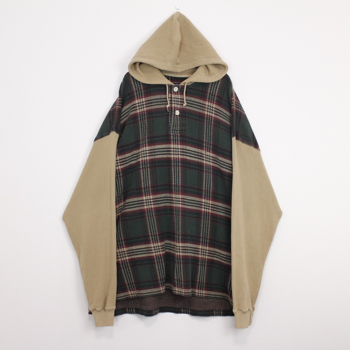 【act2】 Switching Design Check Pattern Hoodie | Caka(カカ）下北沢古着屋、セレクトショップ