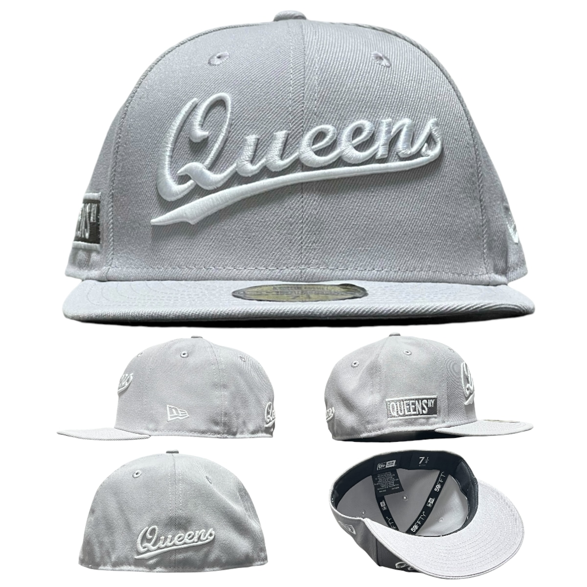 New Era 59Fifty Fitted Cap City Series "Queens" Gray UV Gray | MOOD