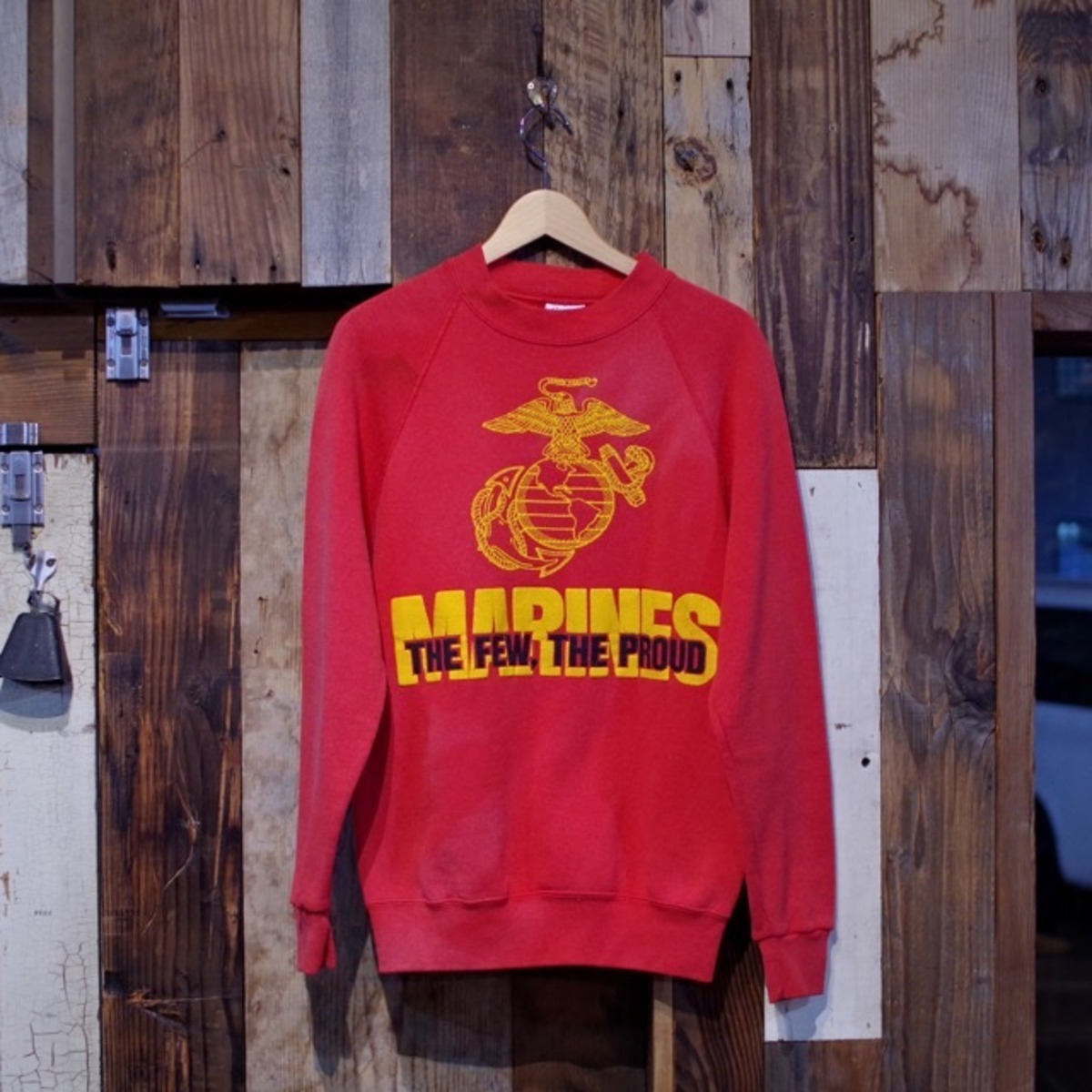 1980s Santee USMC Print Sweat Shirt / マリーンズ ミリタリー プリント スウェット | 古着屋 仙台 ...