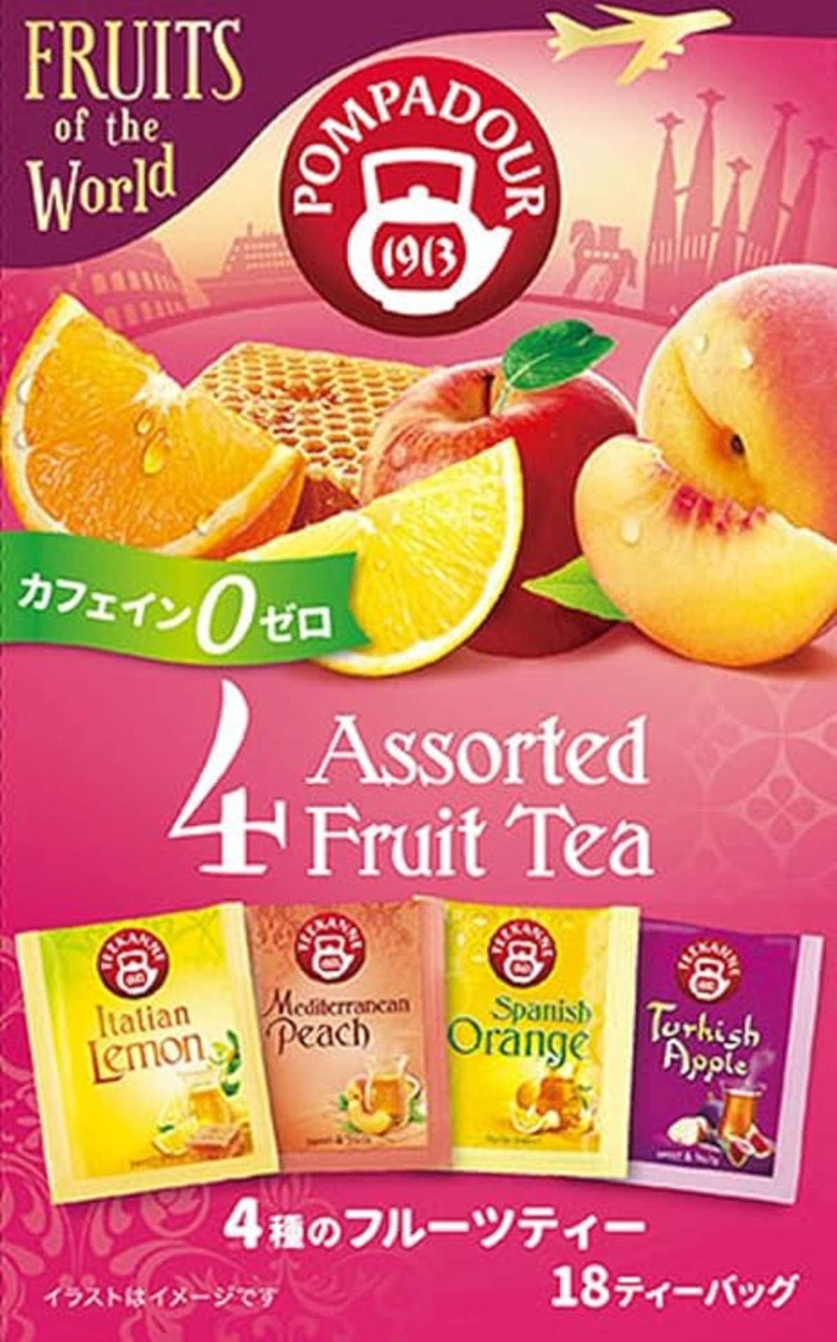 ポンパドール4アソート フルーツティー 18TB a | hero01