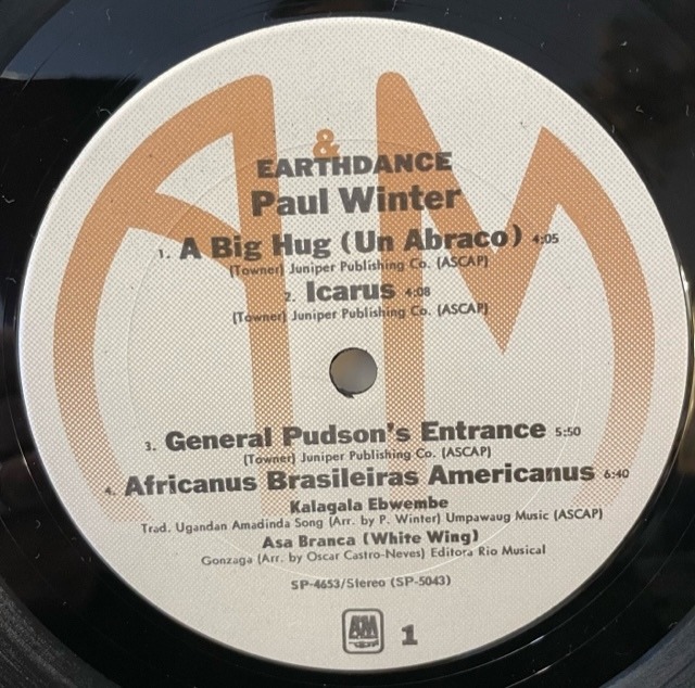Paul Winter "Earthdance" LP | EAD RECORD