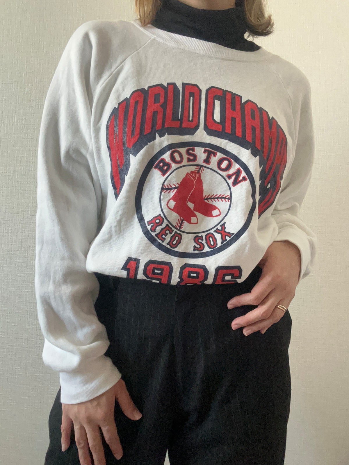 Vintage 80s USA製 WORLD CHAMPIONS 1986 RED SOX sweat tops | SAI vintage ...