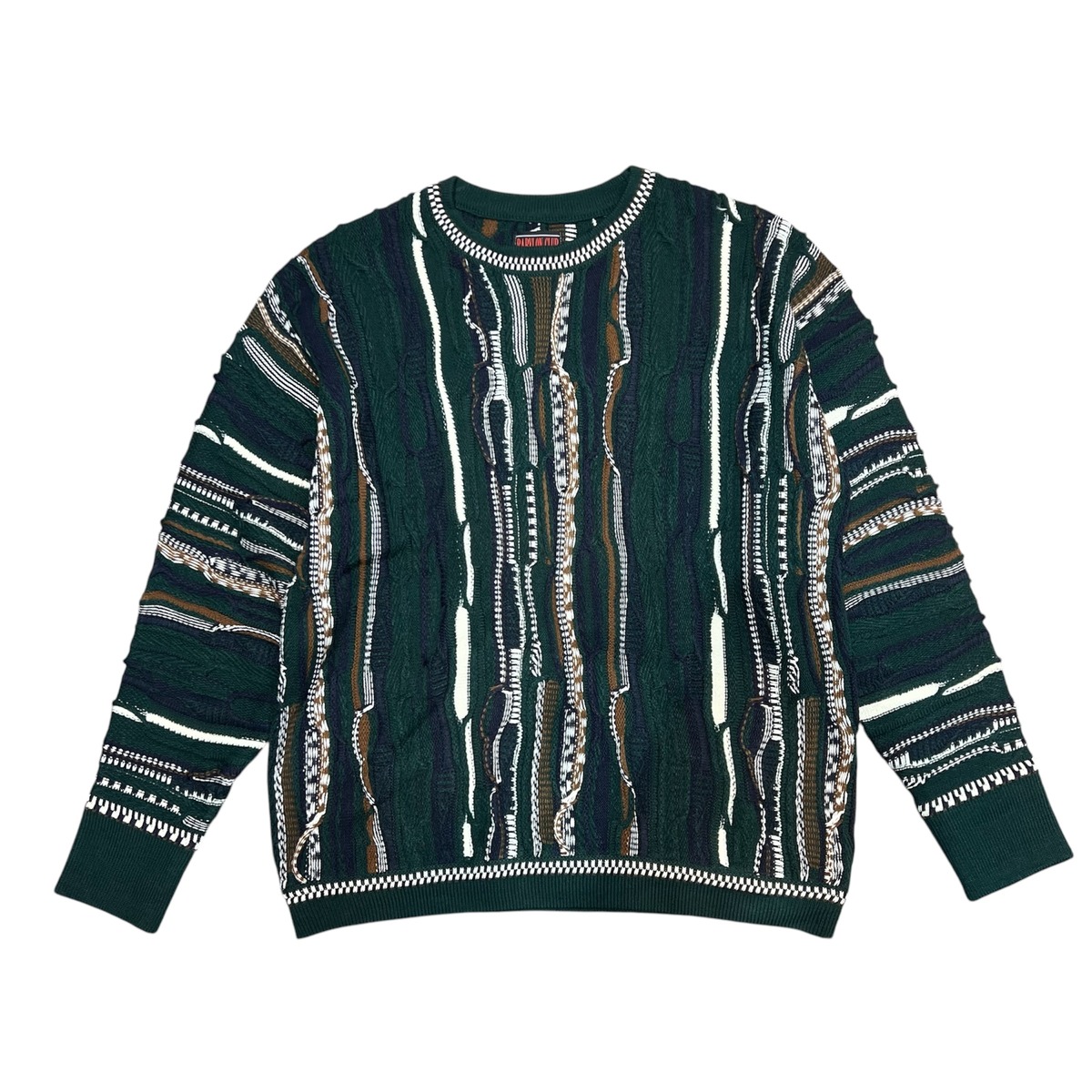 BABYLON CLUB STRIPE 3DKNIT -GREEN- | babylonclub
