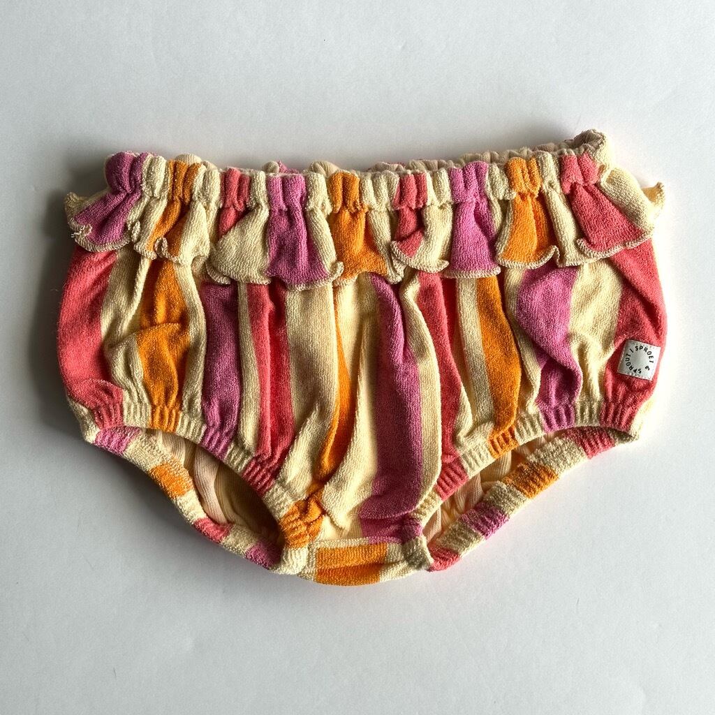 SPROET&SPROUT Terry Baby Short Pink Stripe【18M】 | Circle tiny store