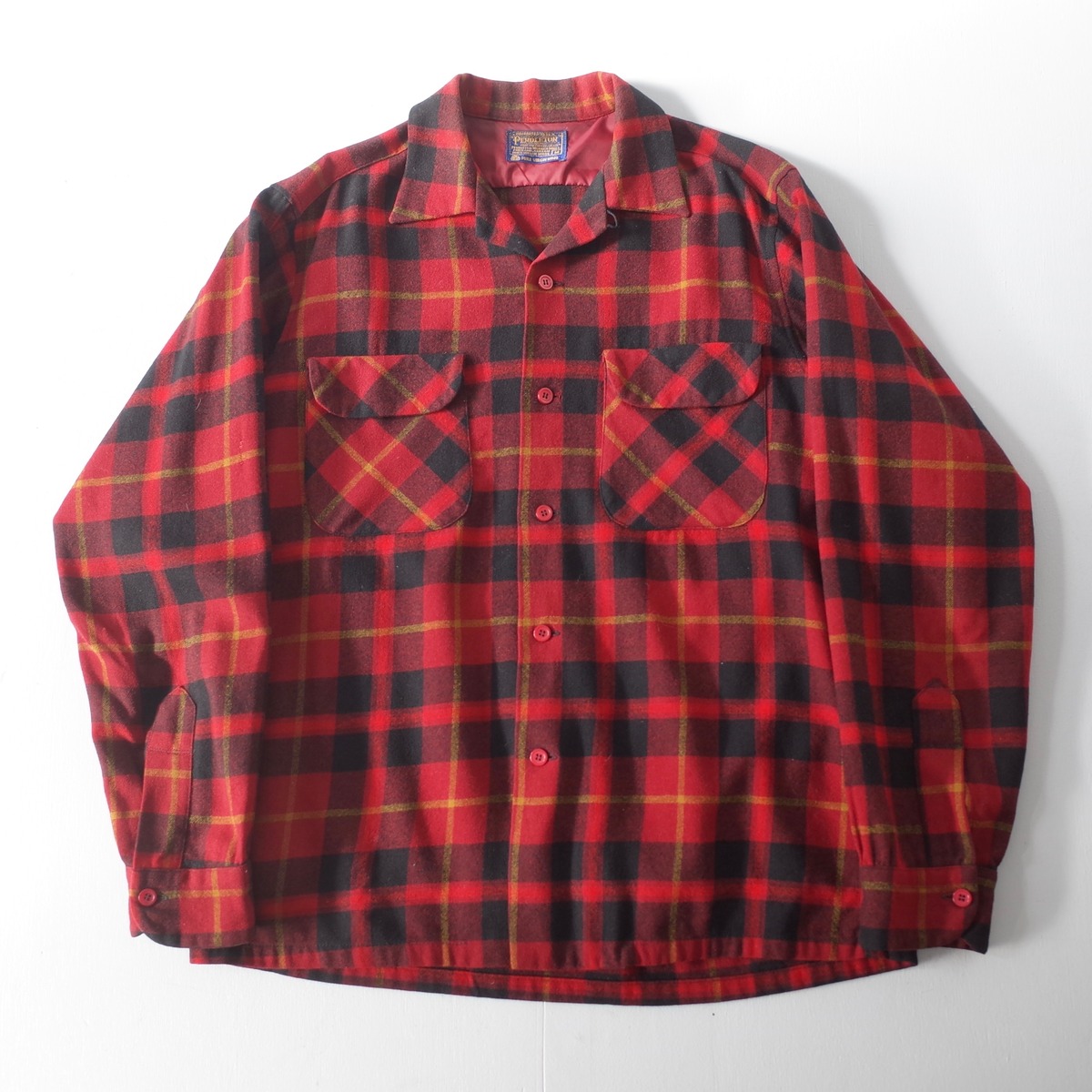 【VINTAGE】 “PENDLETON” 60’s~ Check Patterned Board Shirt l/s | FINCH ...