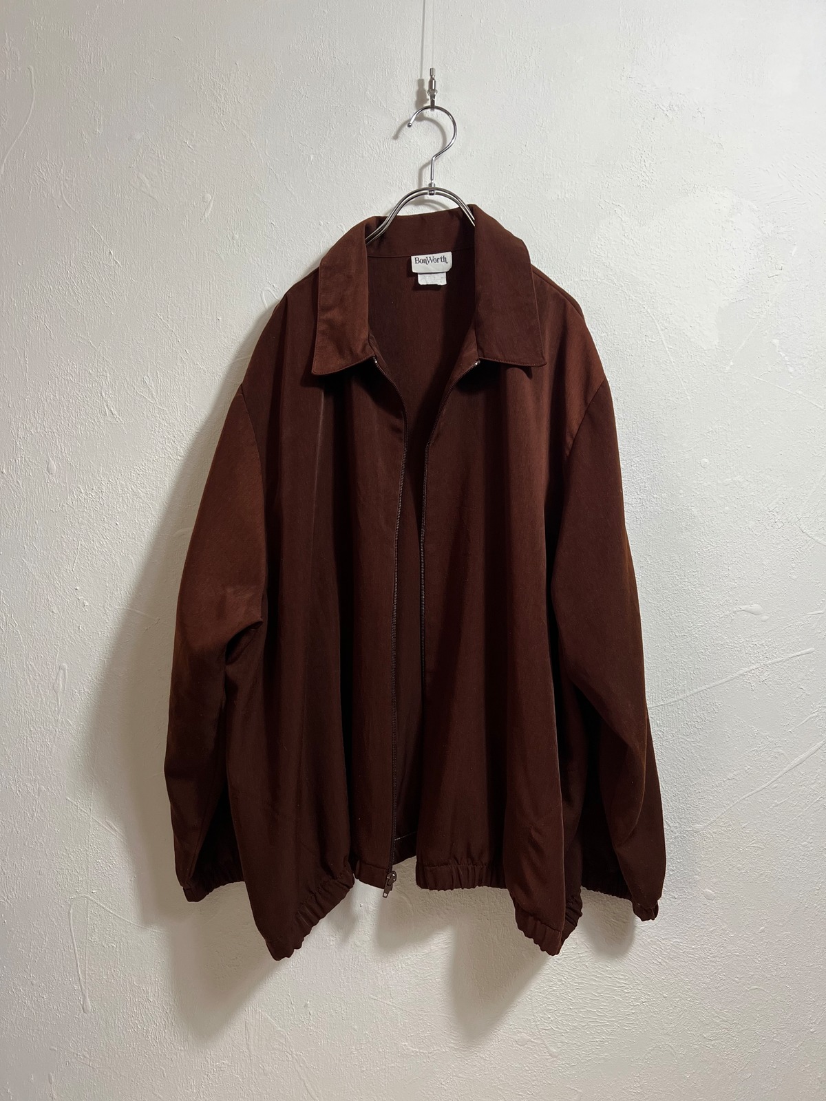 90's satin zip-up jacket Vintage | SISON