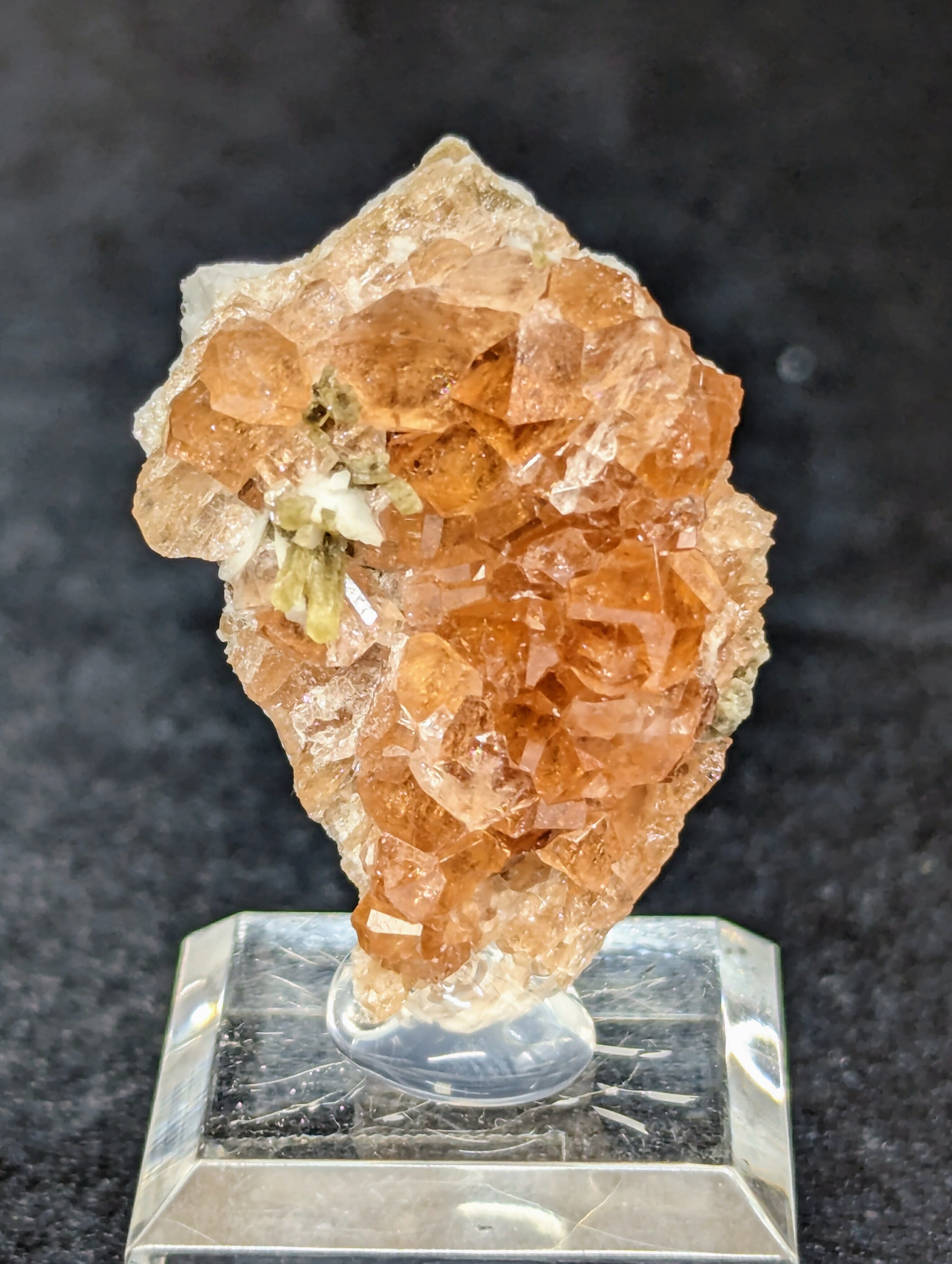 【Xxko様専用】ヘッソナイト(グロッシュラー) ダイオプサイド Jeffrey Mine, Asbestos, Quebec, Canada ...