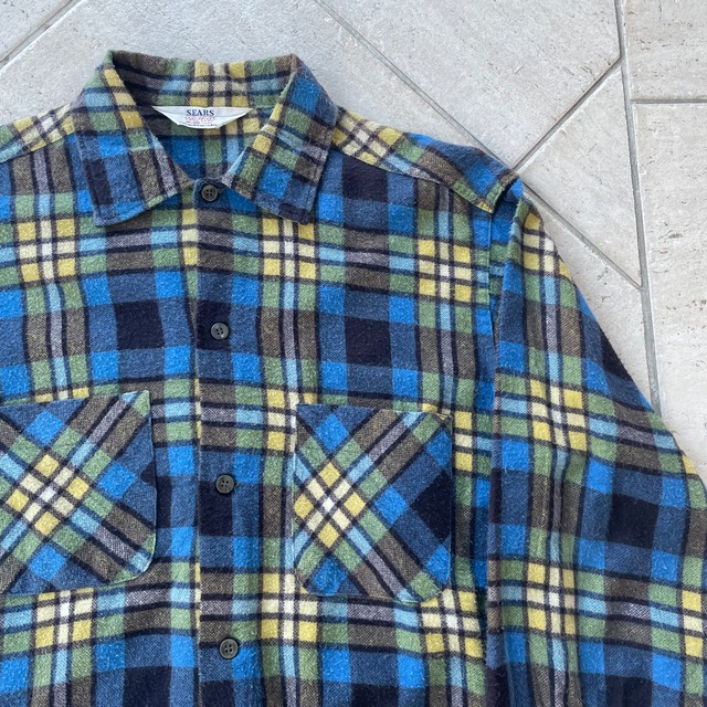 60's Sears Check BOX Shirt | DESERTSNOW