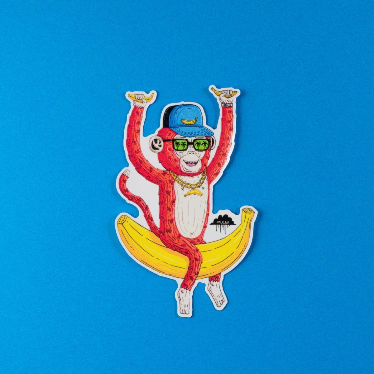 ステッカー/S-S-43_Mango the Monkey | MULGA THE ARTIST ASIA