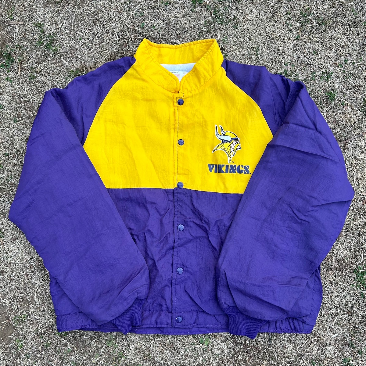 80s NFL Minnesota Vikings Nylon Jacket | steez 【スポーツ古着専門店】