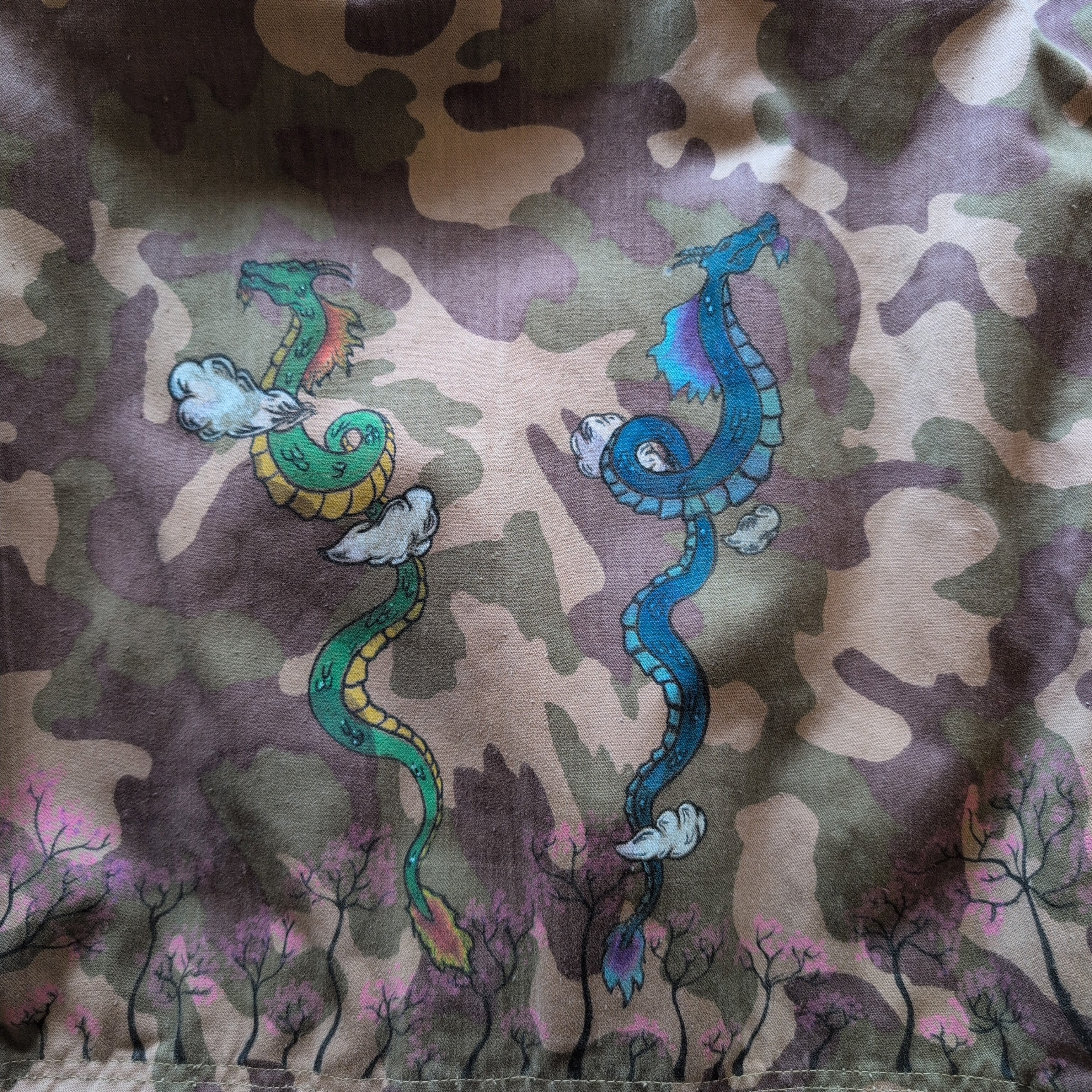 "euro military hand paint design jacket" | NER ネル 下北沢 古着屋 vintage junk ...