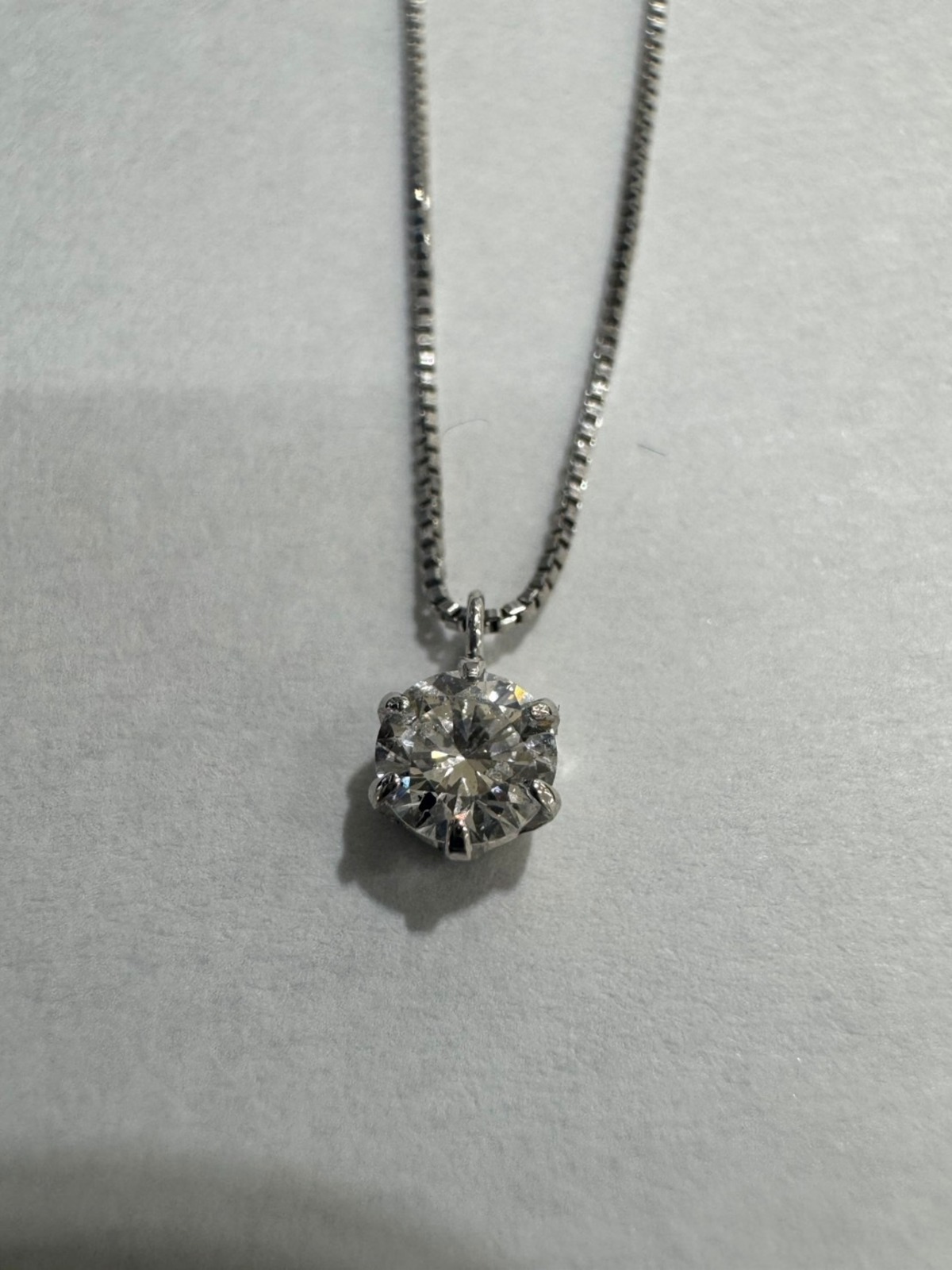 0.2ct一粒ダイヤ プラチナネックレス | femifort