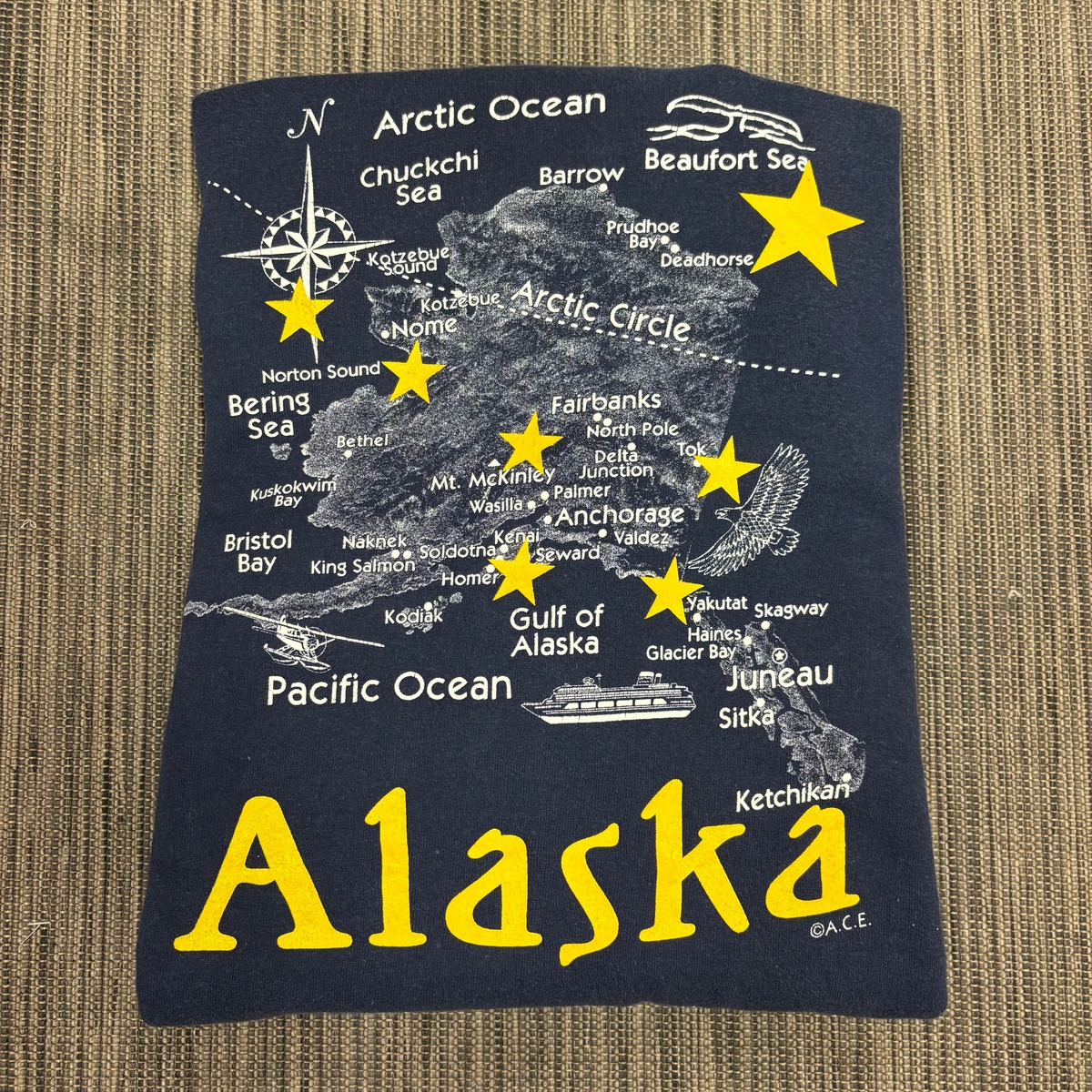 00s Mexico製 Hanes Alaska プリントスウェット | 古着屋PENNY