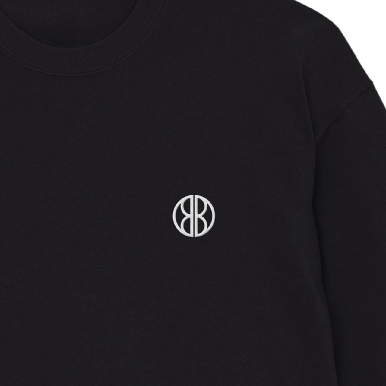 【BRAINDIVE】 Logo Embroidery Black T-shirts | BRAINDIVE