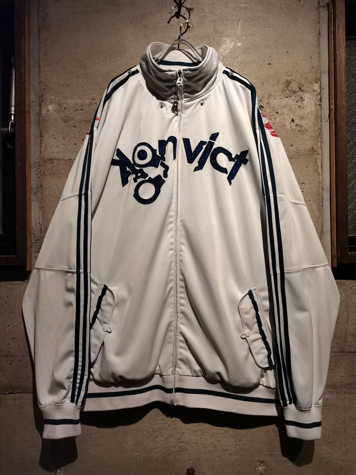 【Caka】"KONVICT" Spangle×Embroidery Design Vintage Loose Track Jacket ...