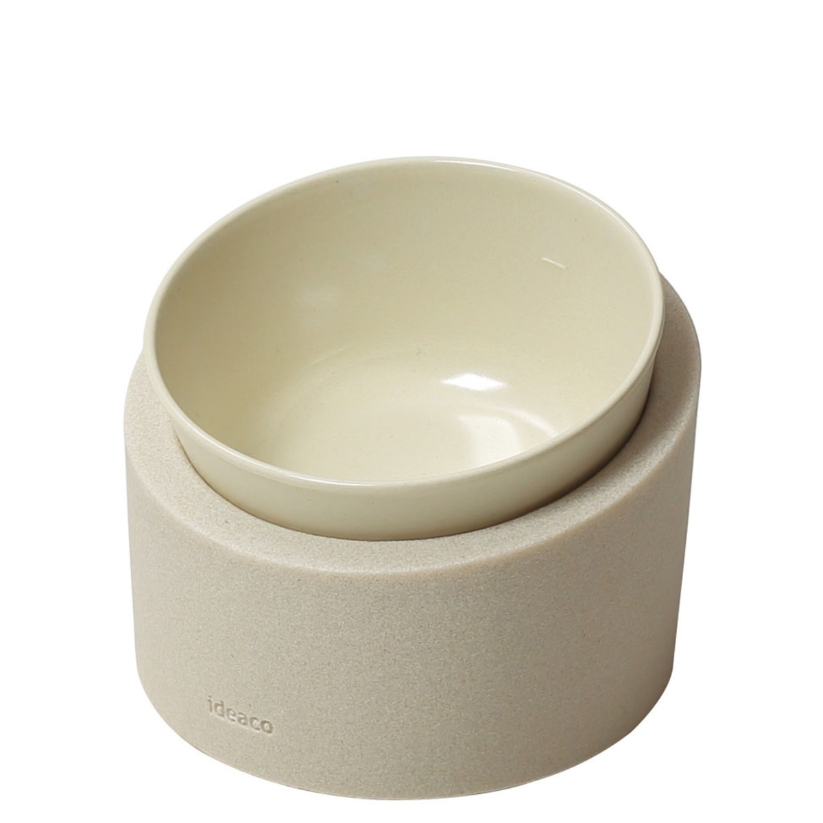ペットウォーターボウル イデアコ ペット用食器 ペットフィーダー ウォーターボウル ideaco Pet Feeder Water bowl Low（低） ストーンサンドホワイト/サンド ...