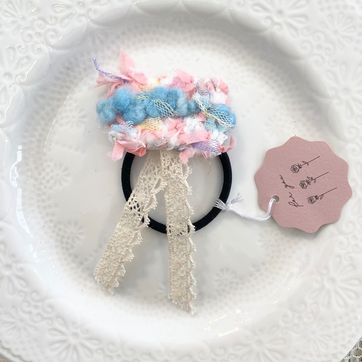 【megu】ヘアゴム ピンク | coromani