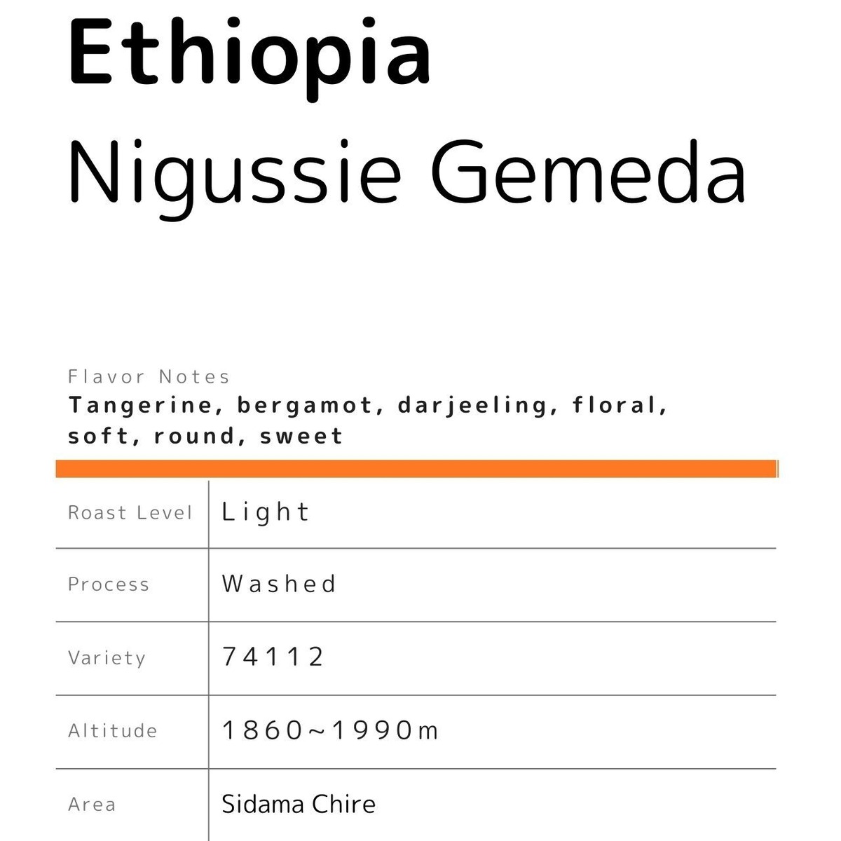 Ethiopia Nigussie Gemeda Washed 150g | pauhanacoffe