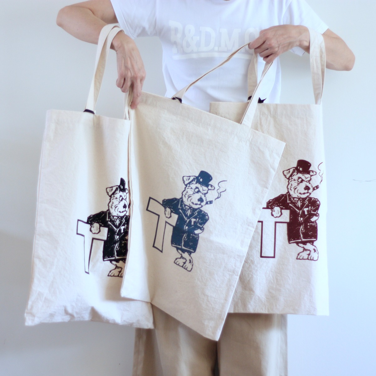 TEDDY DOG PRINT TOTE BAG | LaLa Sewing été