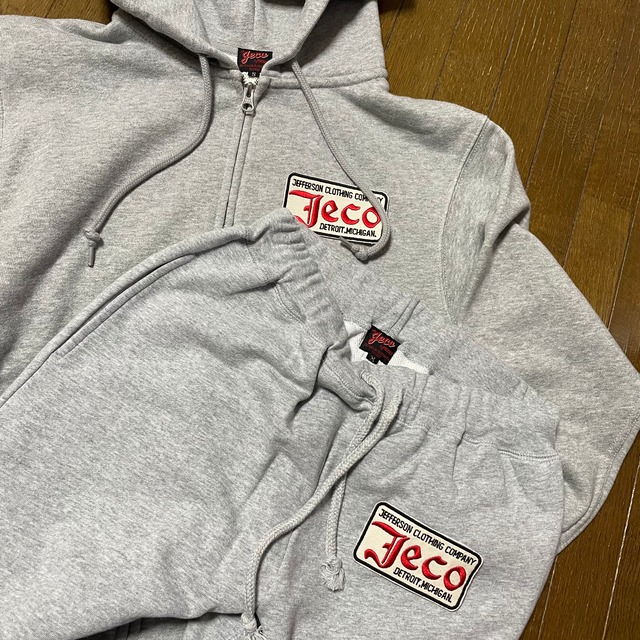 "JECO LOGO" SWEAT PANTS （MEDIUM WEIGHT） | Jefferson clothing co.