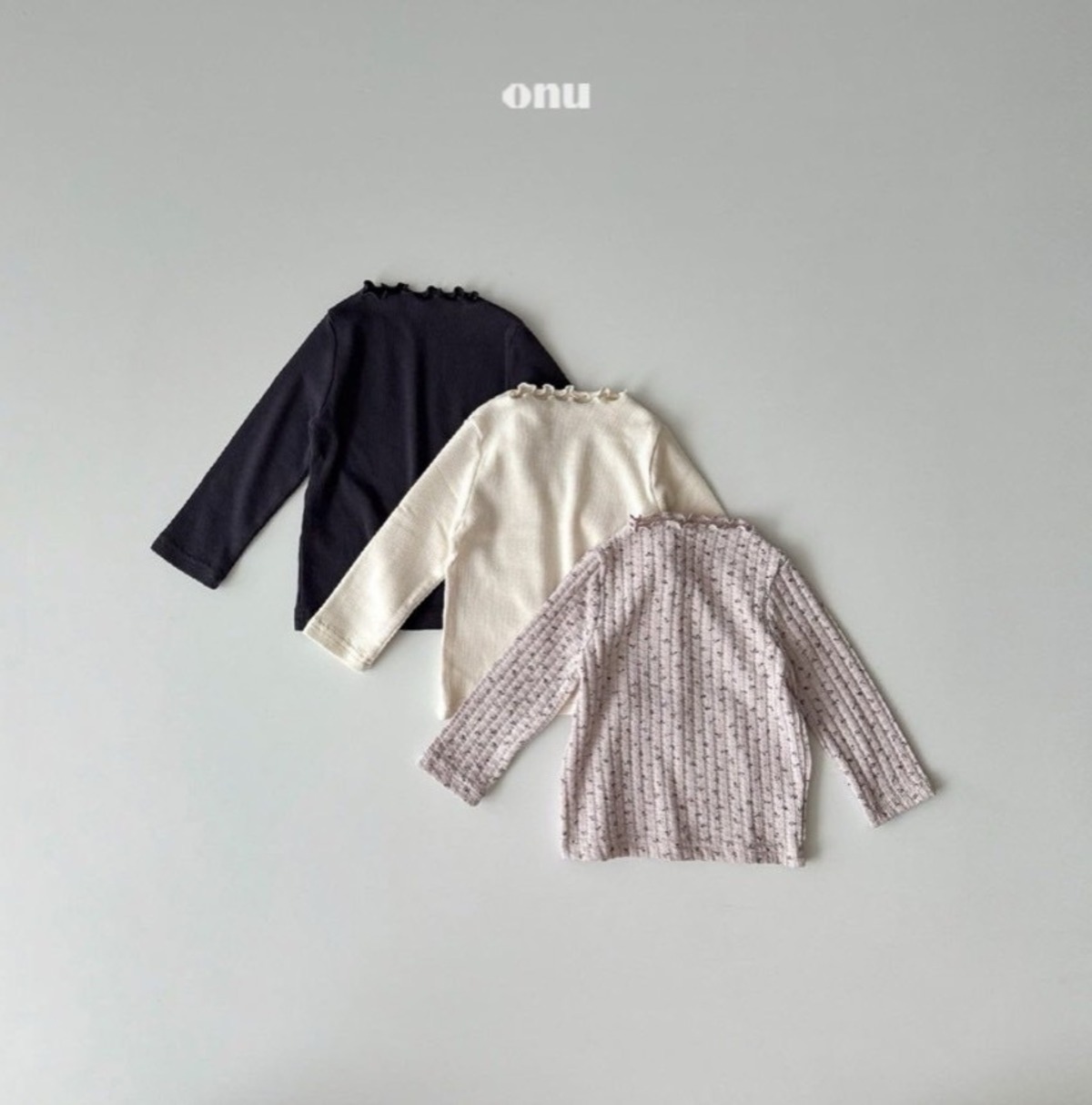 予約⌇﻿onu / Cream puff rib T | bebe33_select