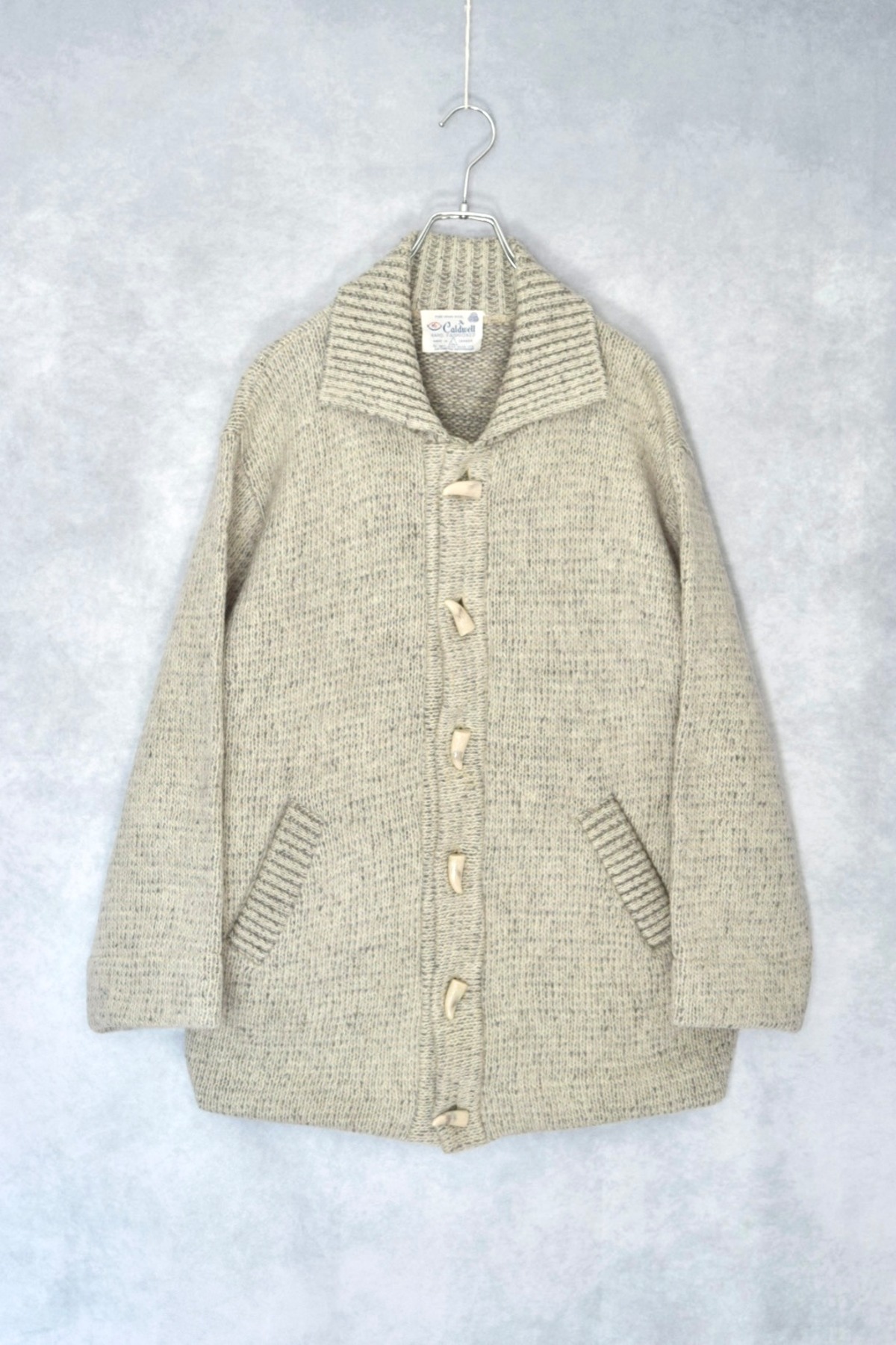 old wool knit jacket / made in canada / size L | " YEAH " used clothing ...