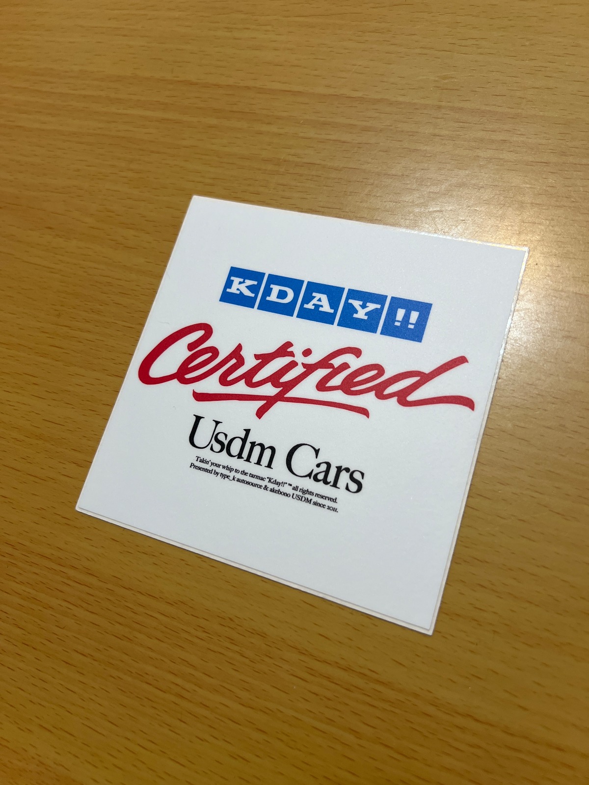 Kday‼︎ Certified USDM carsデカール | Kday!! Sendai official store