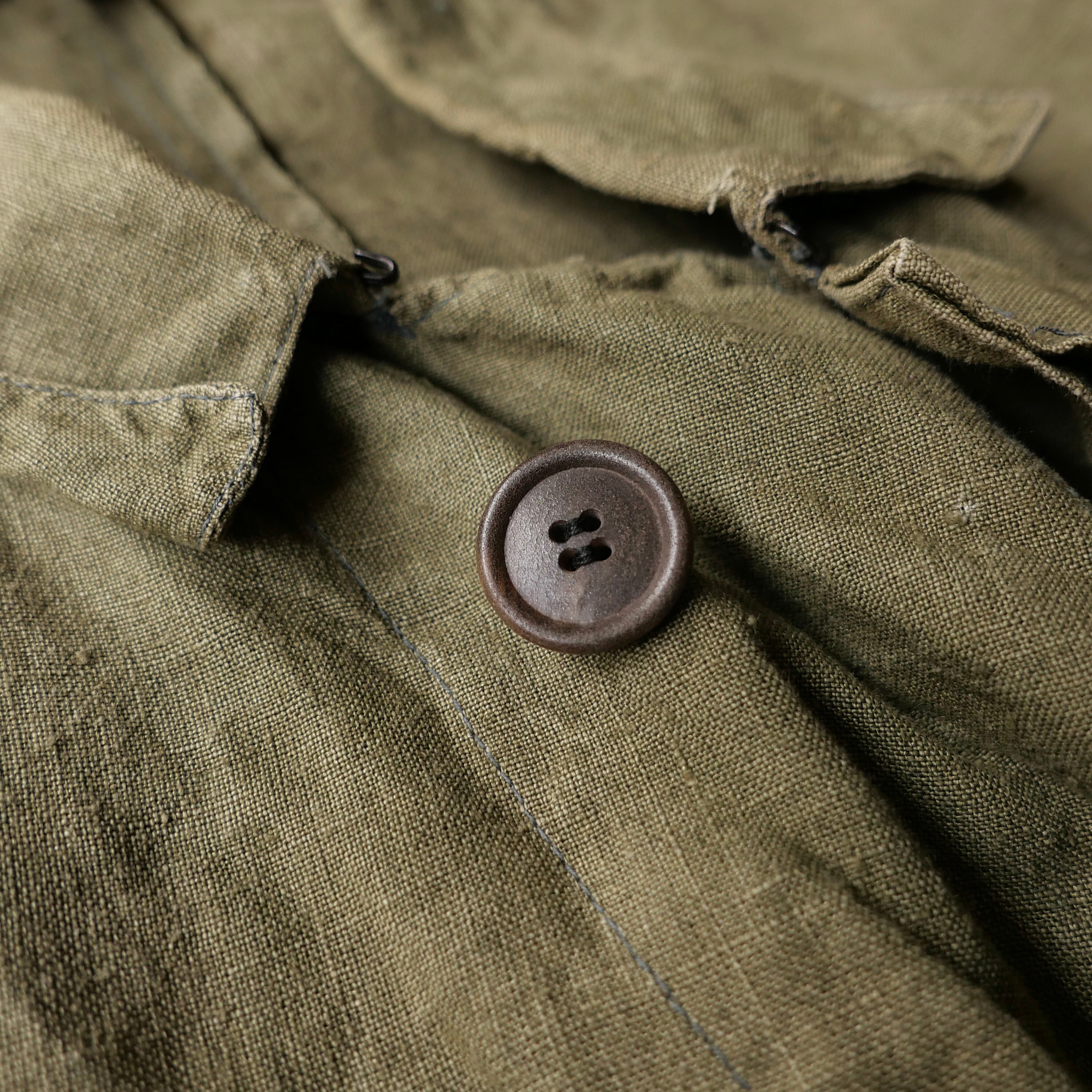 GERMAN VINTAGE LINEN WORK JACKET | safarionline