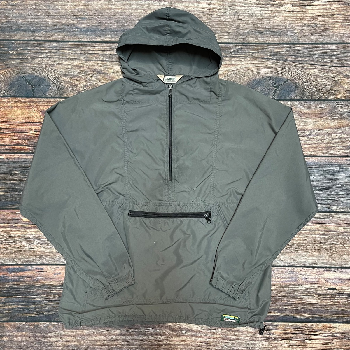 L.L.Bean アノラックパーカー チャコール ナイロンジャケット | 古着屋DIGDIG