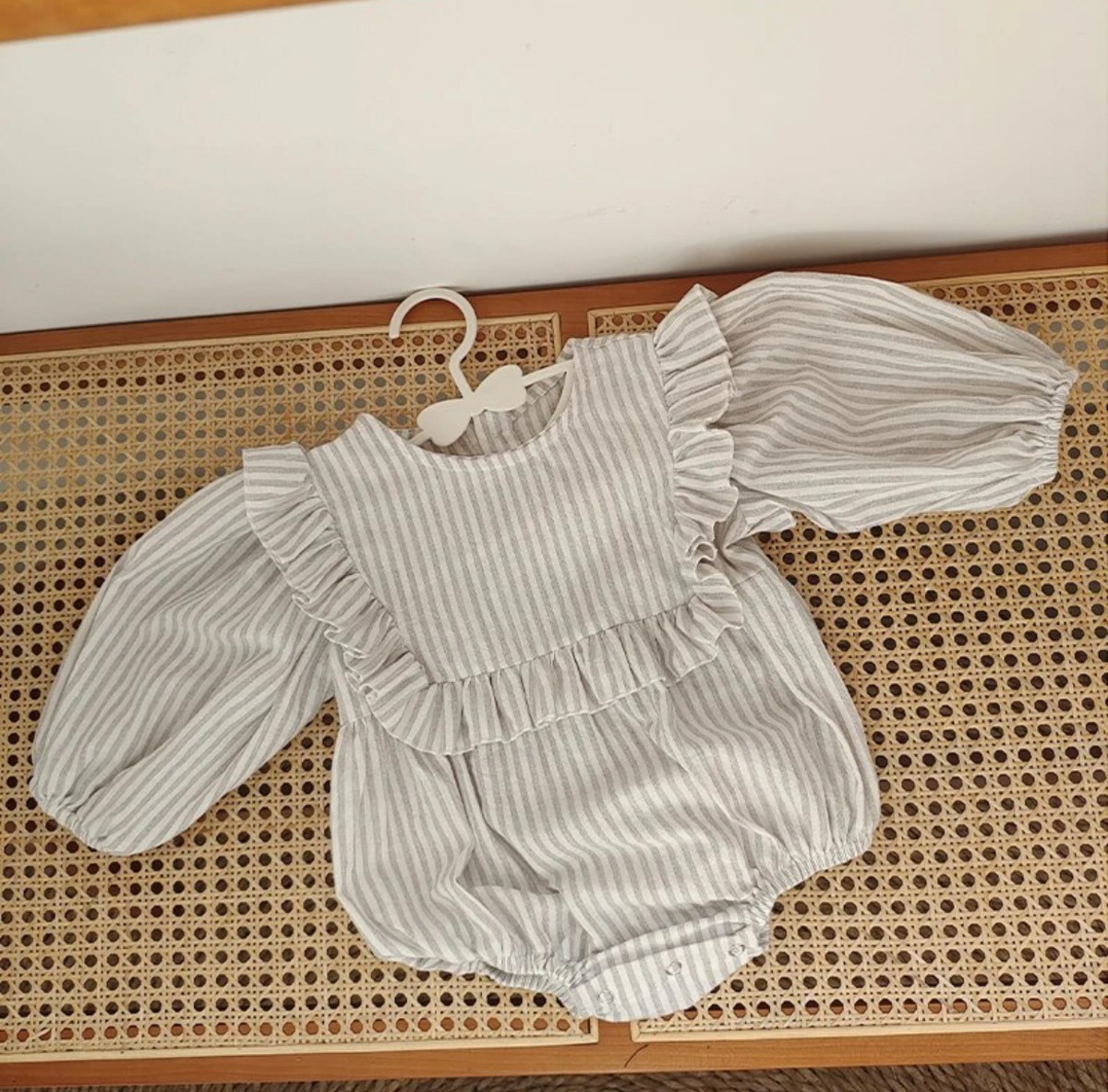 ストライプロンパース | select shop Lei