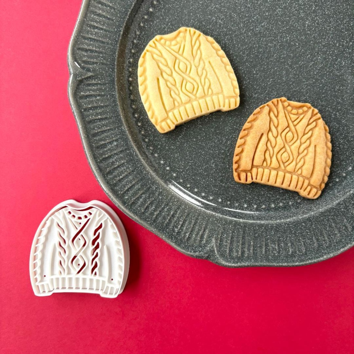 ケーブルニット クリスマス 冬 【クッキー型】 | NICA CRAFT