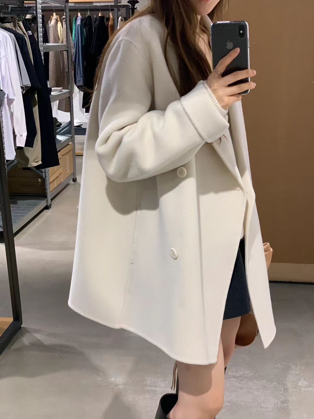 [OUNCE] Bruni double coat | moment