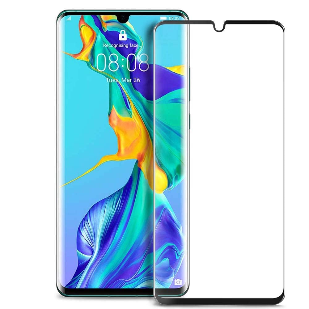 uponew [Huawei P30 Pro Vog-L29 VOG-L09 VOG-L04 3D Curved Full Cabed 9H ...