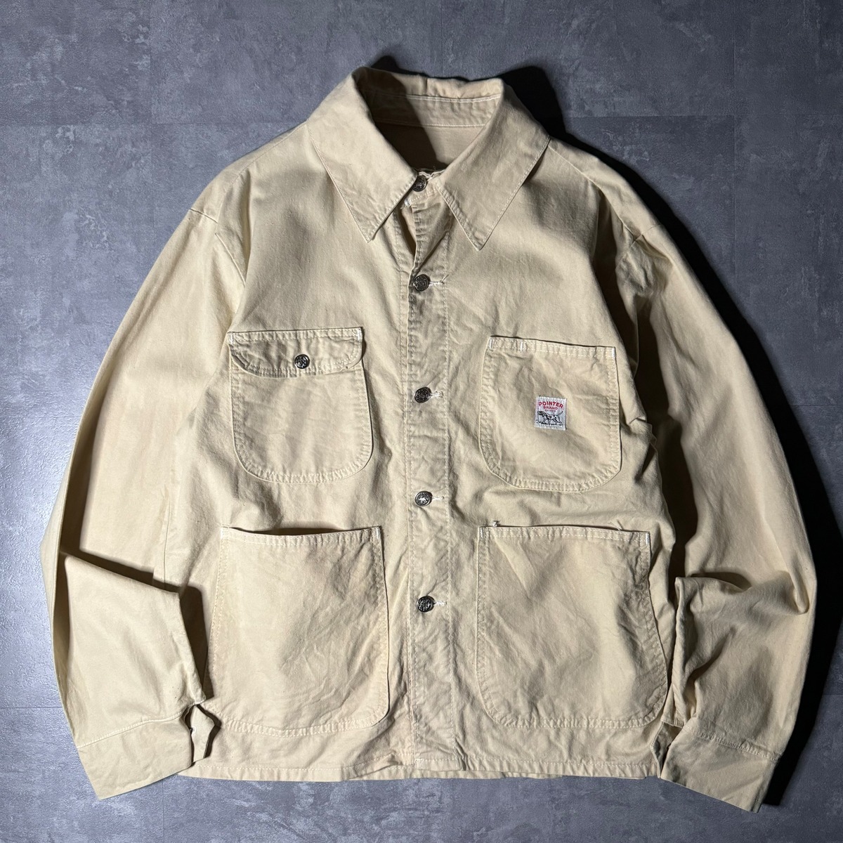 1980's〜 "Pointer" Cotton Coveralls / 80年代〜 "ポインター" コットン カバーオール 生成り | SEEDON