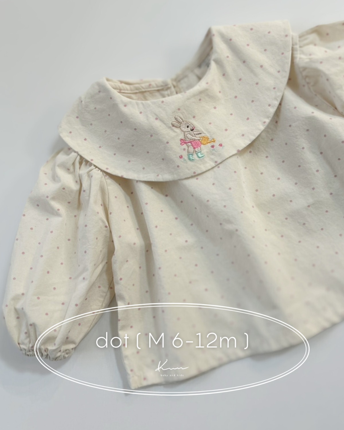 即納 ꒱ Babar mignon ⋯ bebe round collar blouse ( dot ) | Kuu_select