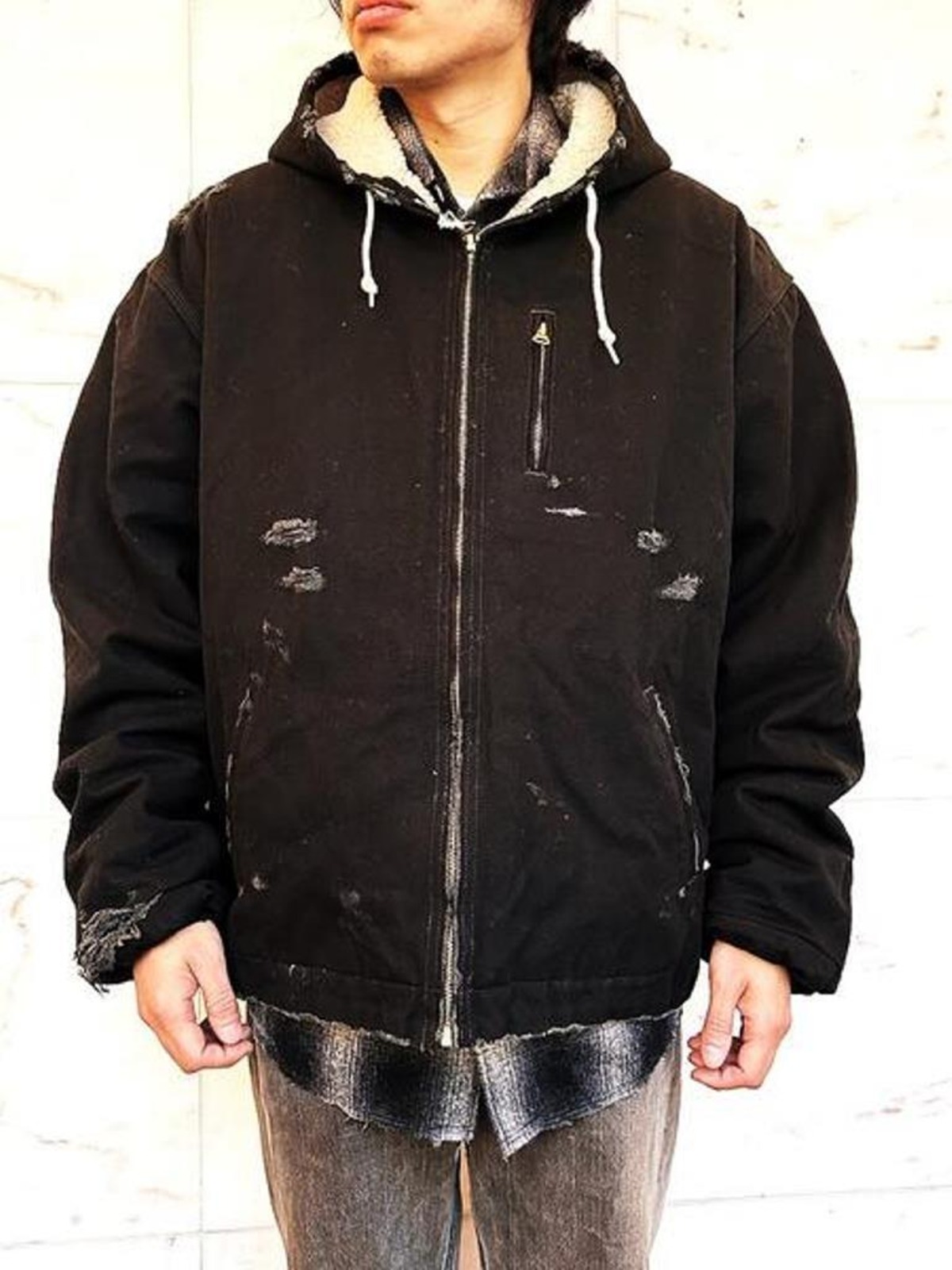 KAMIYA（カミヤ） 【BORO Duck Blouson】 ボロ ダックブルゾン ★BLACK★ | 2fantastic