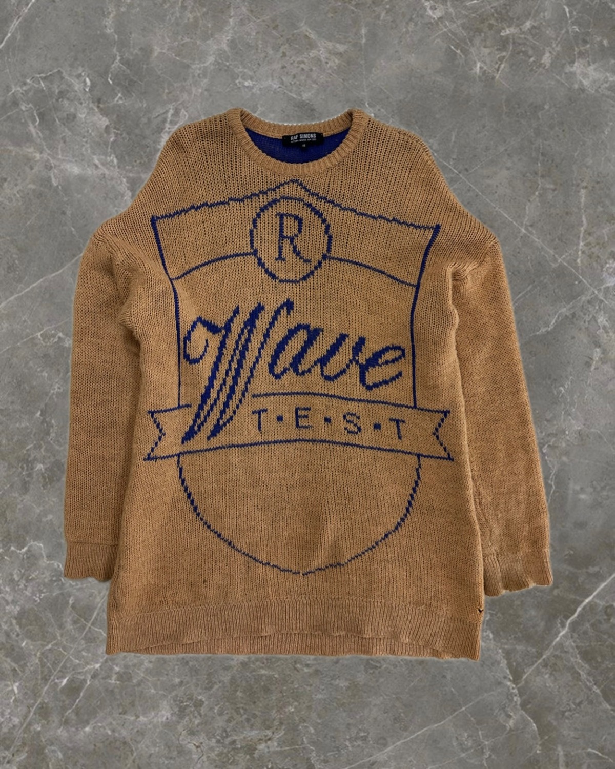 "RAFSIMONS a/w04" over size design knit | IRUSE second