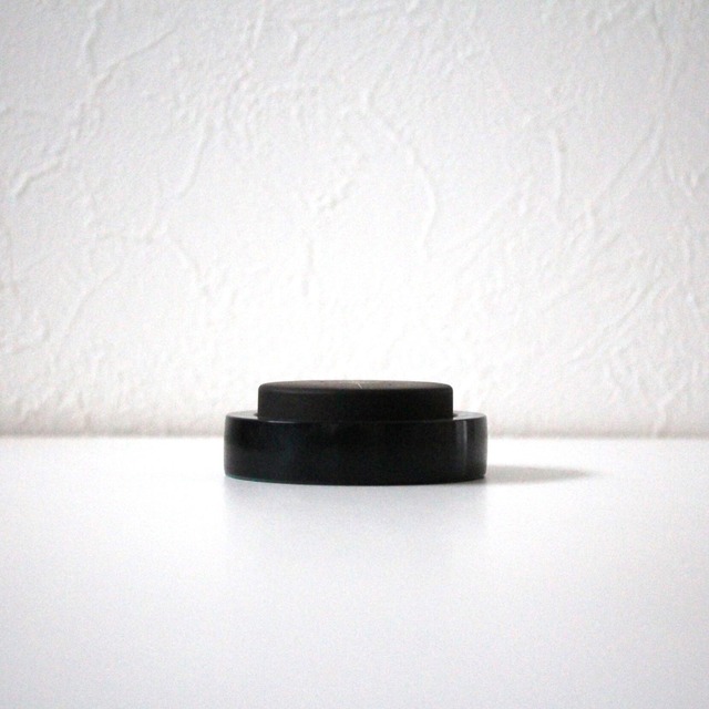 純金鳳凰象嵌朱肉合 d9.2cm Covered Box (Vermilion Seal Ink Container), Gold Inlay ...