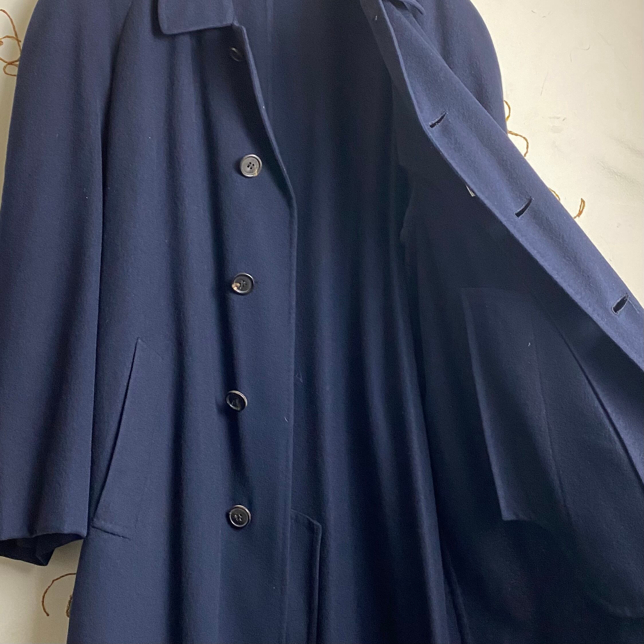 vintage BRIONI × BEALE&INMAN cashmere balmacaan coat | NOIR ONLINE