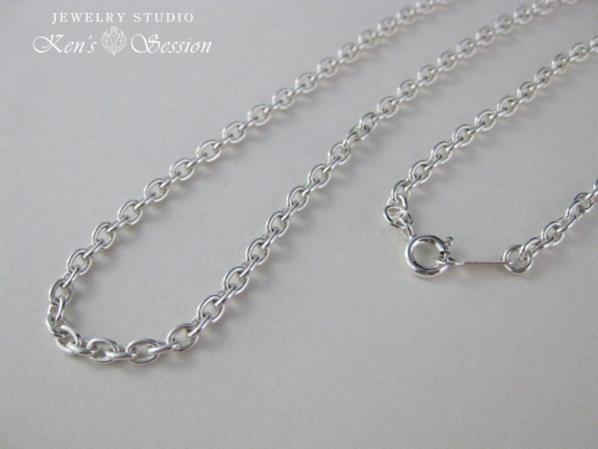 あずきチェーン（0.8mm45cm）ネックレス | ジュエリー工房ケンズセッション online shop