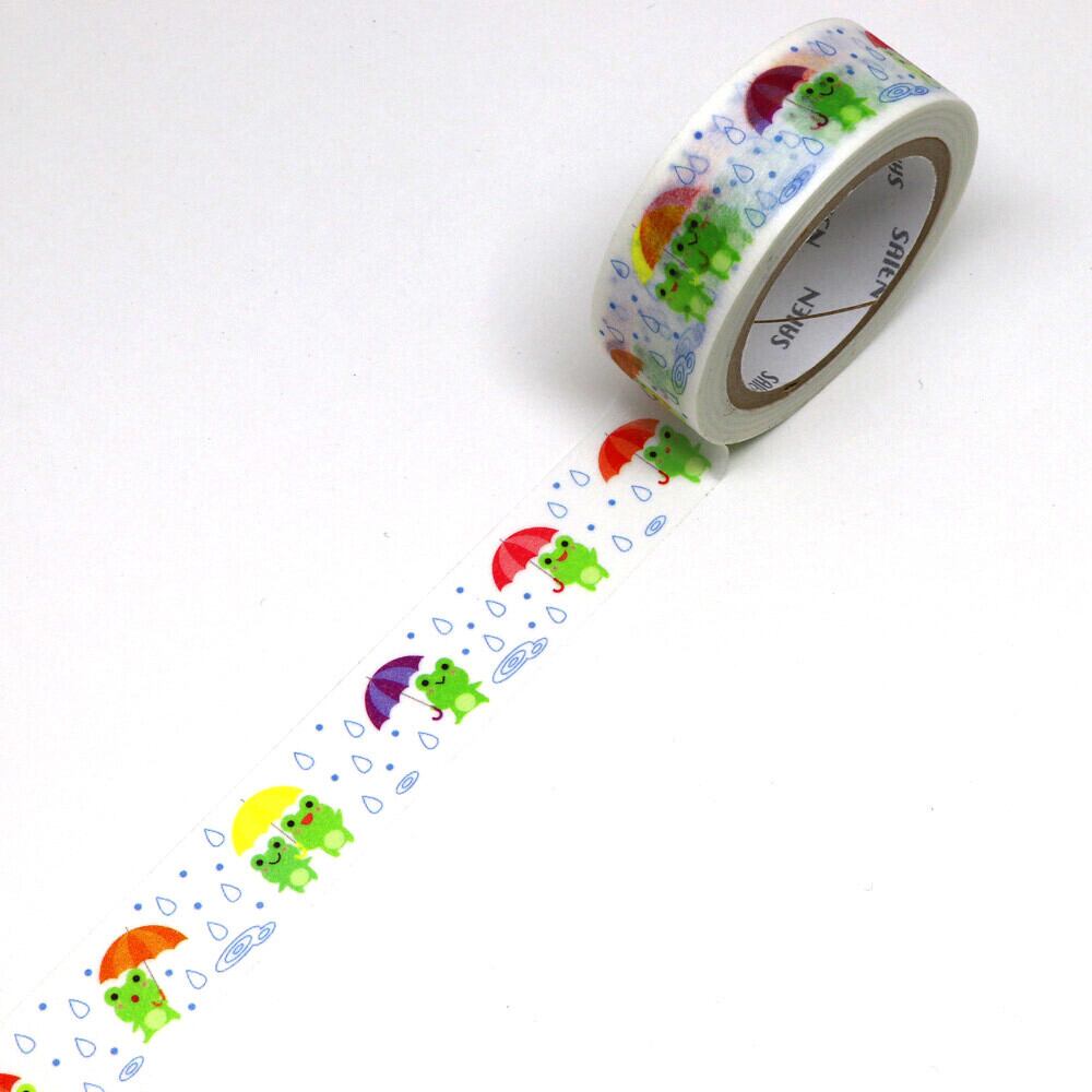 SAIEN マスキングテープ かえる | hacohalu 紙雑貨・文具専門店