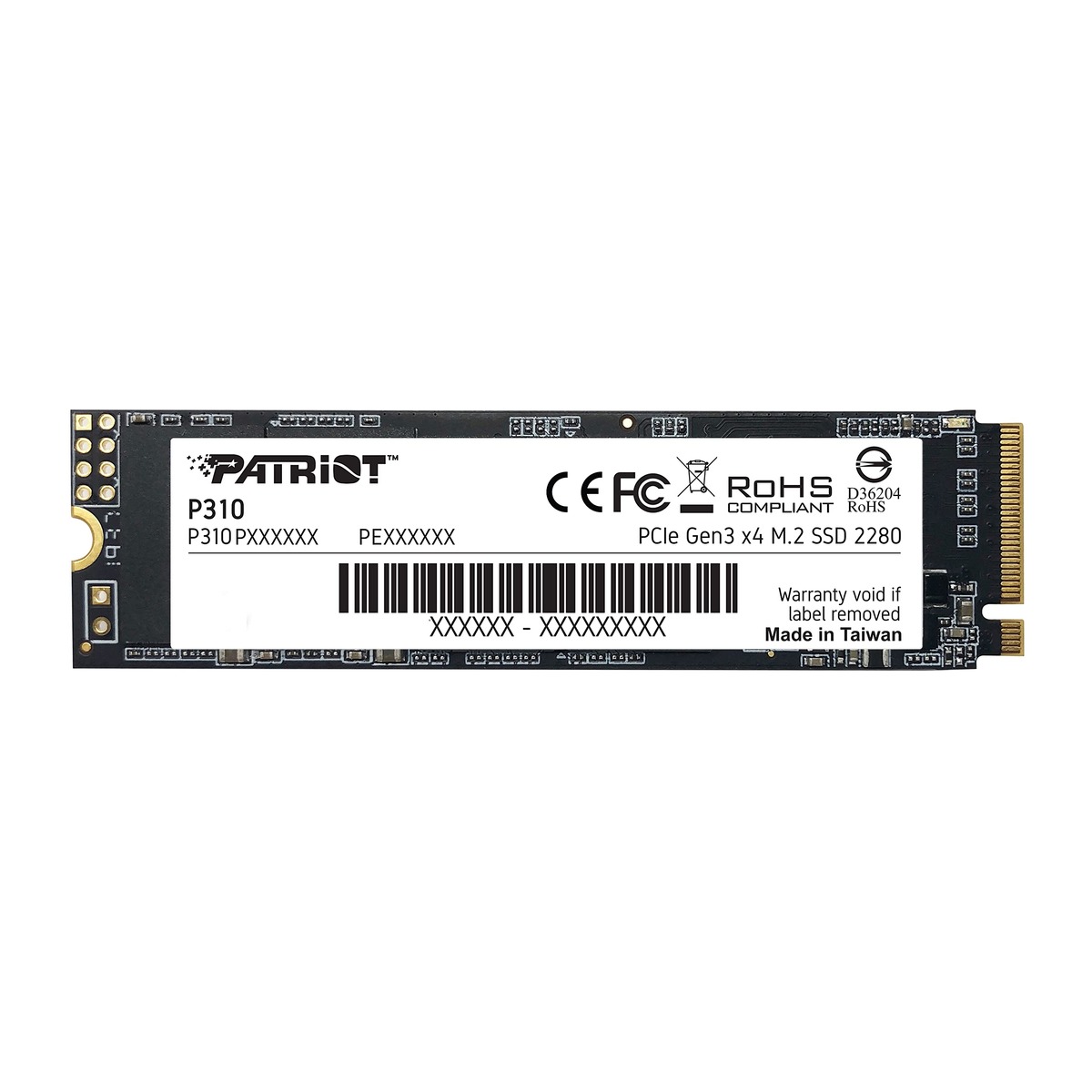 Patriot P310 1.92TB Internal SSD - NVMe PCIe M.2 Gen3 x 4 - Low-Power Consumption Solid State ...