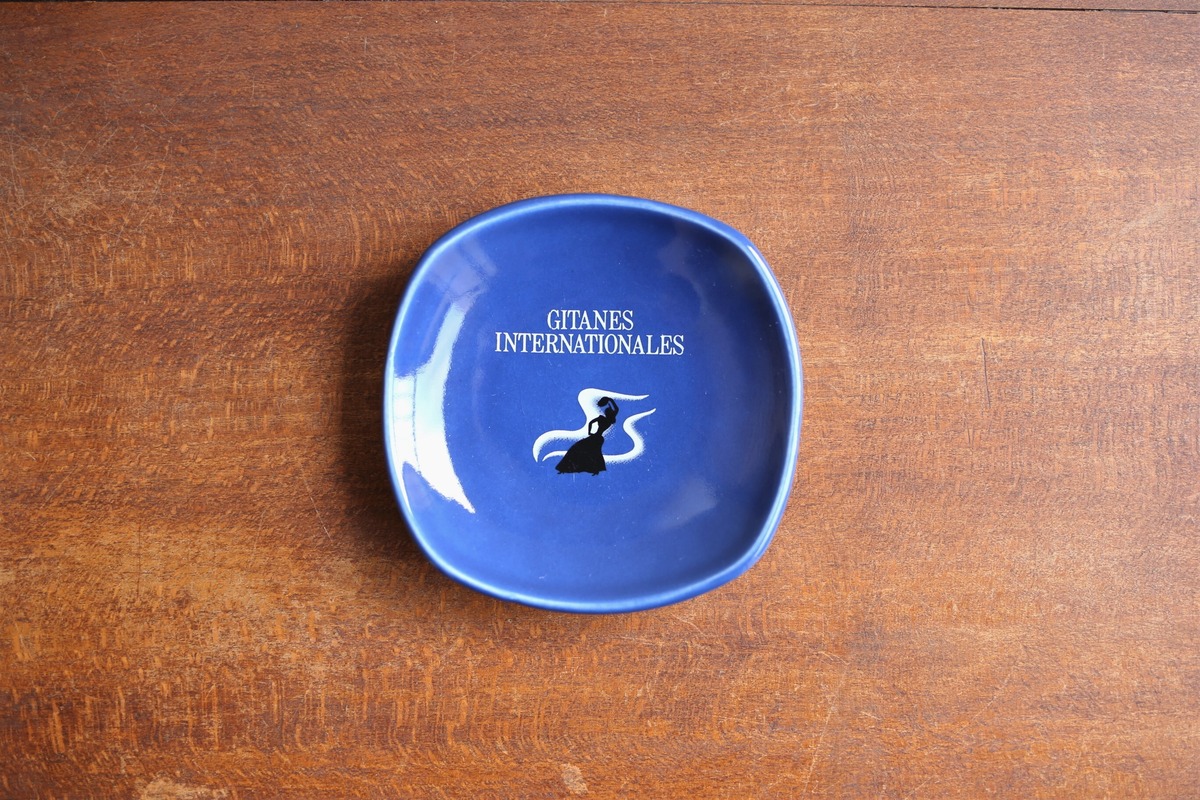 フランス アンティーク ヴィンテージ GITANES ジタン 灰皿 GIEN窯 N-03135 | EMUPARIS