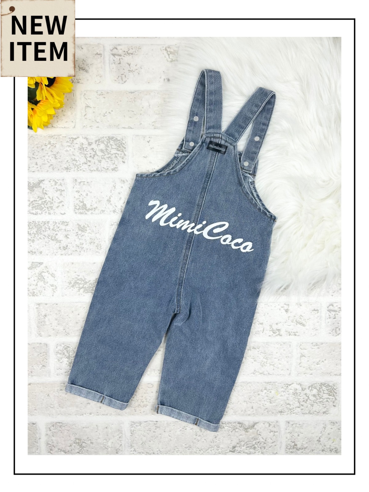 MimiCocoロゴ オーバーオール | mimicoco1320