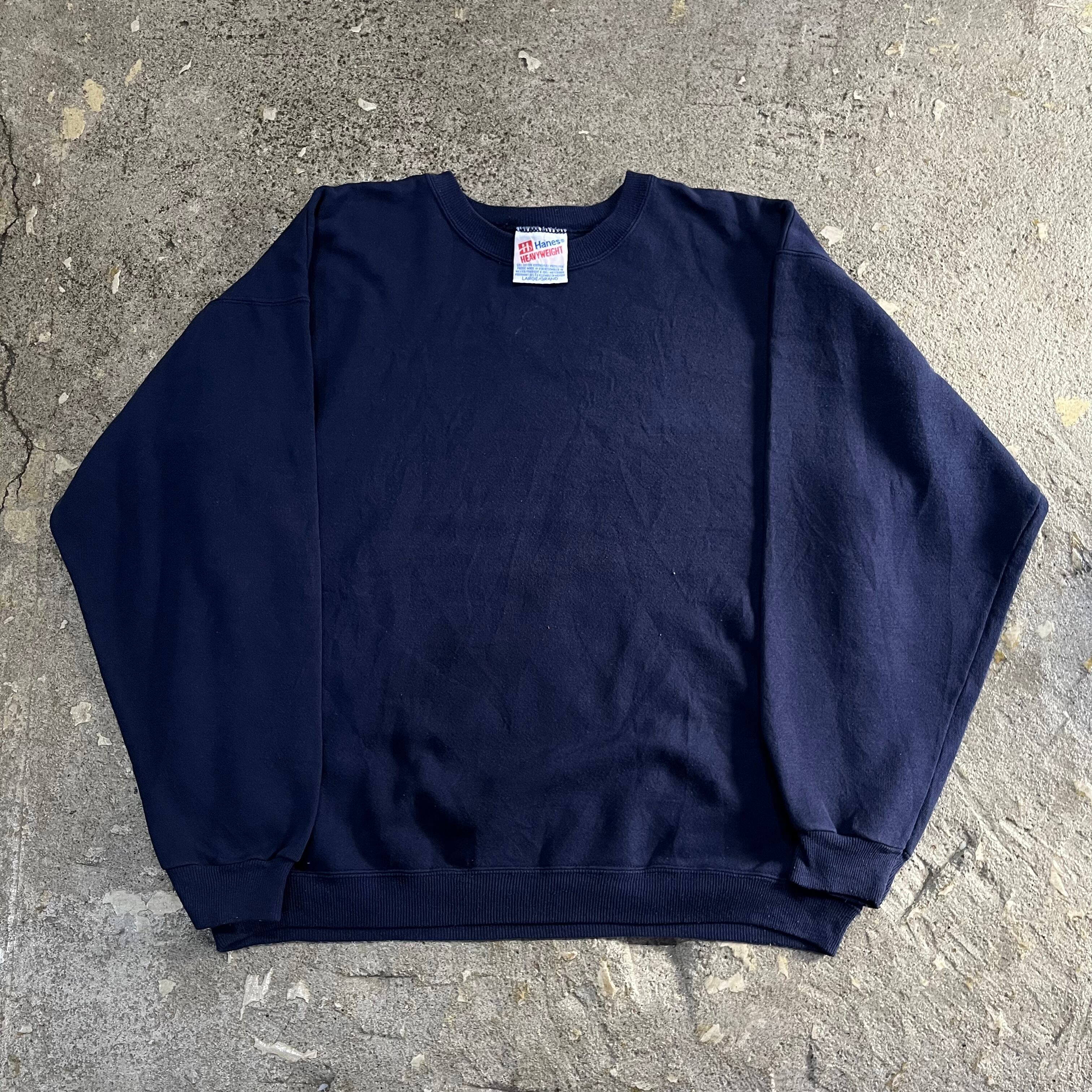 90s HANES "Heavyweight" plain sweat | What’z up