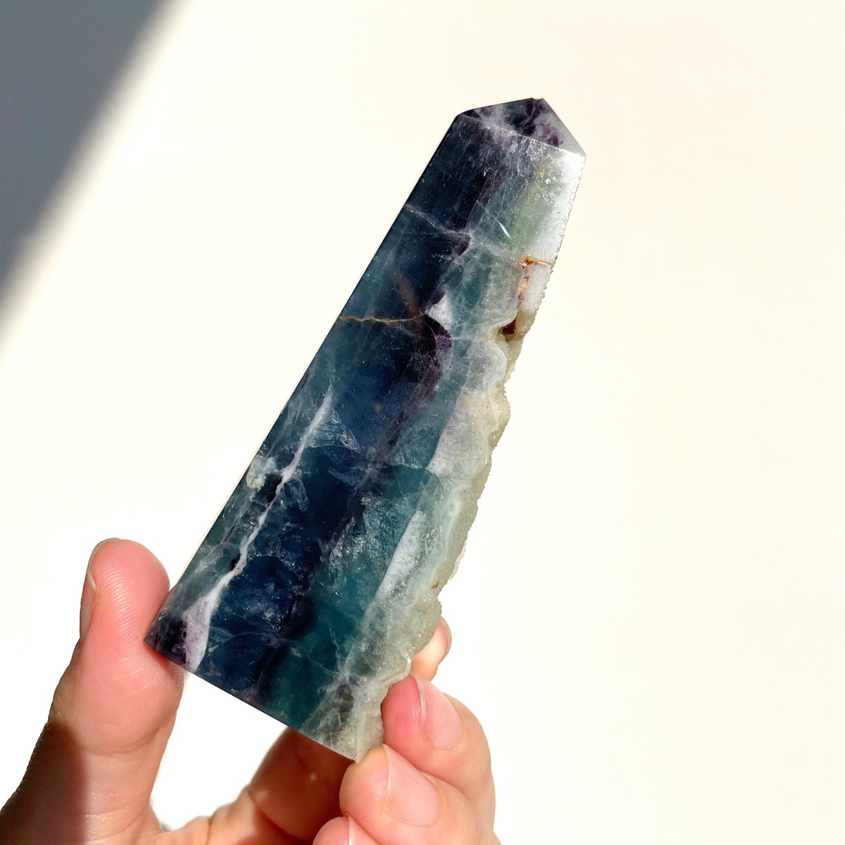 ブルーフローライト プレート | Violet Beaming Stone 〜天然石ショップ〜