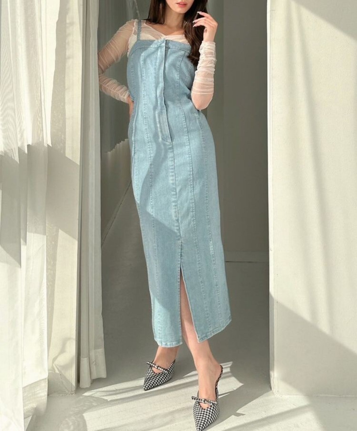 【RESEXXY】カットアウトデニムワンピース【セットアップ着用可能】 | MARKS by sourin